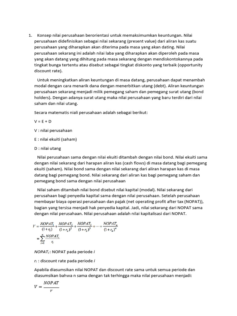 Diskusi 1 Ekonomi Manajerial | PDF | Karier & Perkembangan | Bisnis