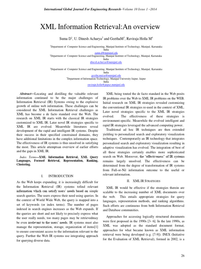 Jurnal Xml 2 Pdf Information Retrieval Search Engine Indexing