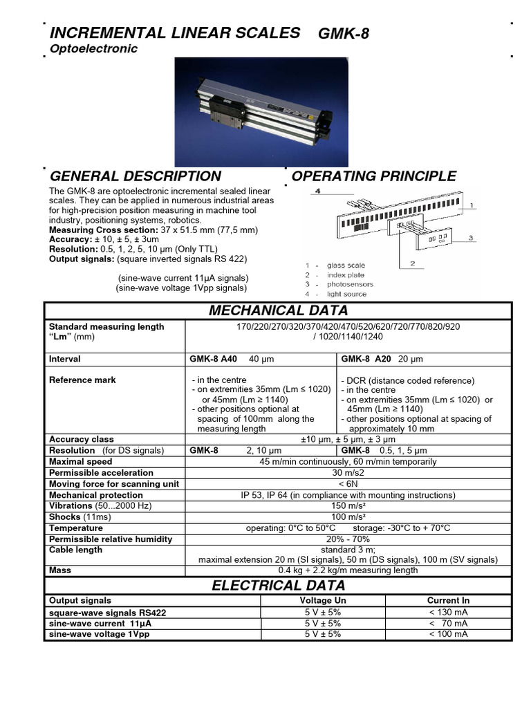 Precision Linear Scales for Industry | PDF