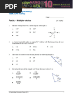 Grade 9 Trigonometry Worksheet | PDF