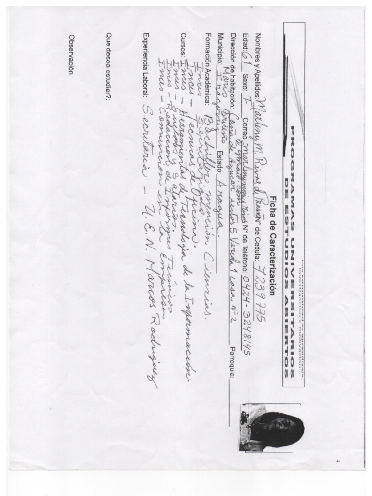 Ficha de Caracterizacion | PDF Ficha de Caracterizacion | PDF