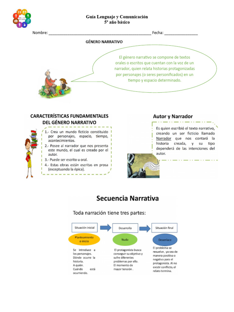 Género Narrativo 5º | PDF