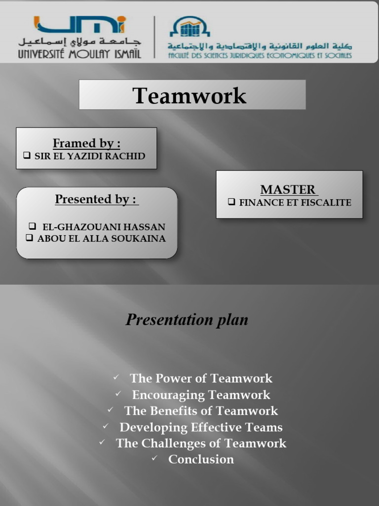 Teamwork Presentation | PDF | Goal | Creativity