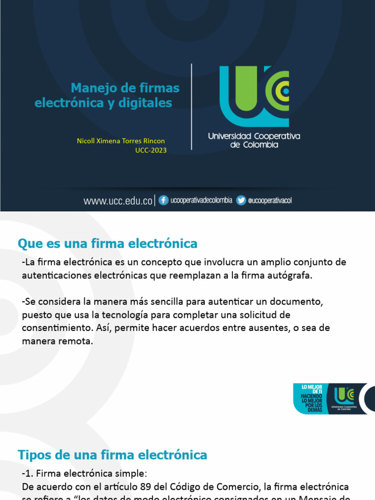 Manejo de firmas electrónica y digitales-1 | PDF | Autenticación ...