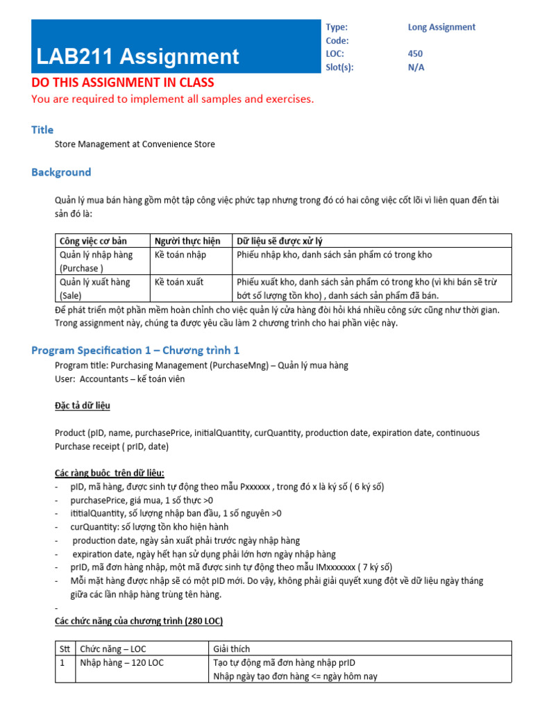 J1.L.P0025. Store Management at Convenience Store-450-Modified | PDF