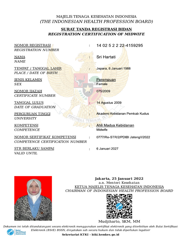 2027 Sri Hartatik Tatik - STR 2022-2027 | PDF