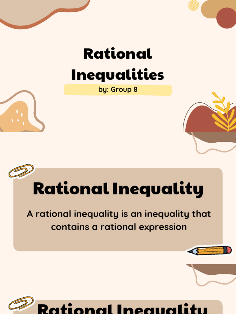 Rational Inequalities | PDF | Inequality (Mathematics) | Infinity
