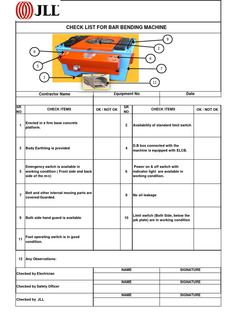 Bar Bending Machine | PDF