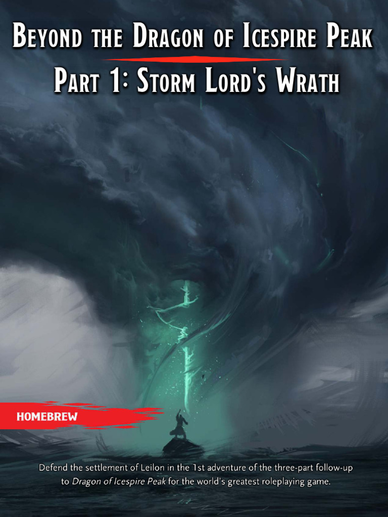 Storm Lord's Wrath Adventure Guide | PDF