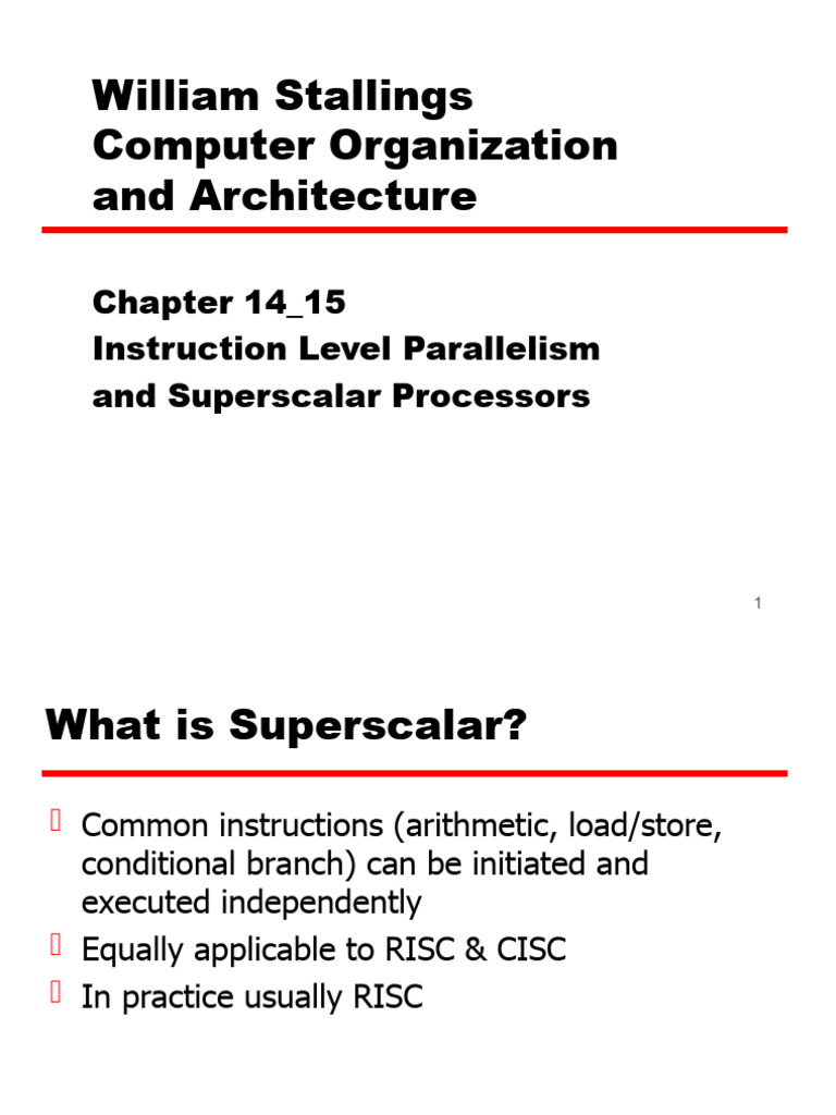 P14-15 Superscalar | PDF | Parallel Computing | Computer Architecture