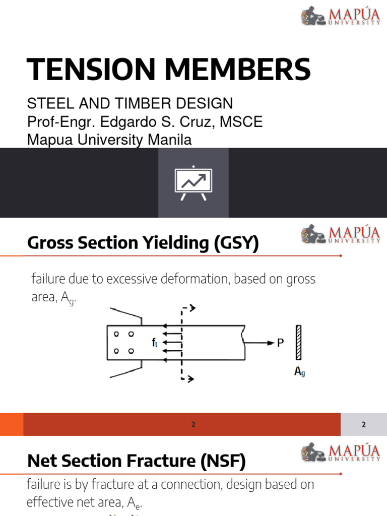1B._TENSION MEMBERS CE134P-2_ESCRUZ | PDF | Ultimate Tensile Strength | Fracture
