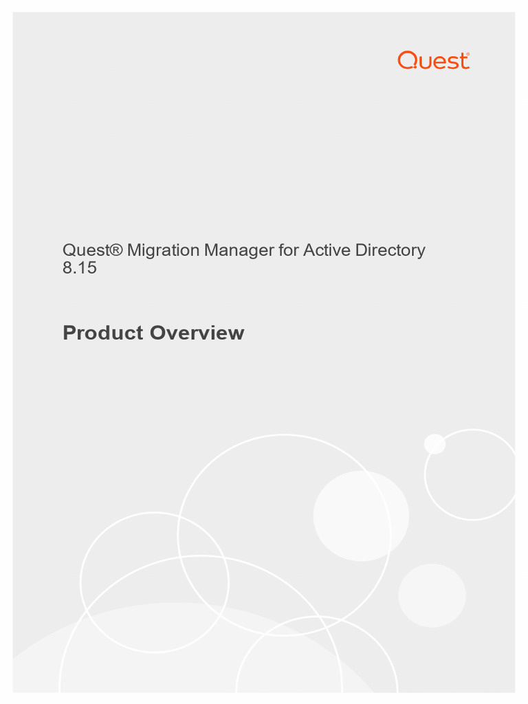 Migration Manager For Active Directory Product Overview 815 | PDF ... Migration Manager For Active Directory Product Overview 815 | PDF ...