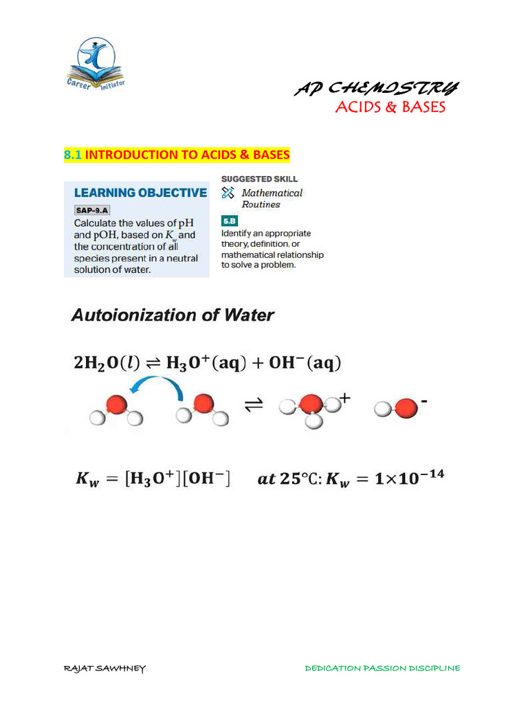 AP Chemistry - Unit 8 | PDF