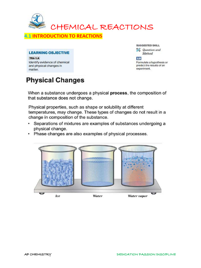 AP Chemistry - Unit 4 | PDF