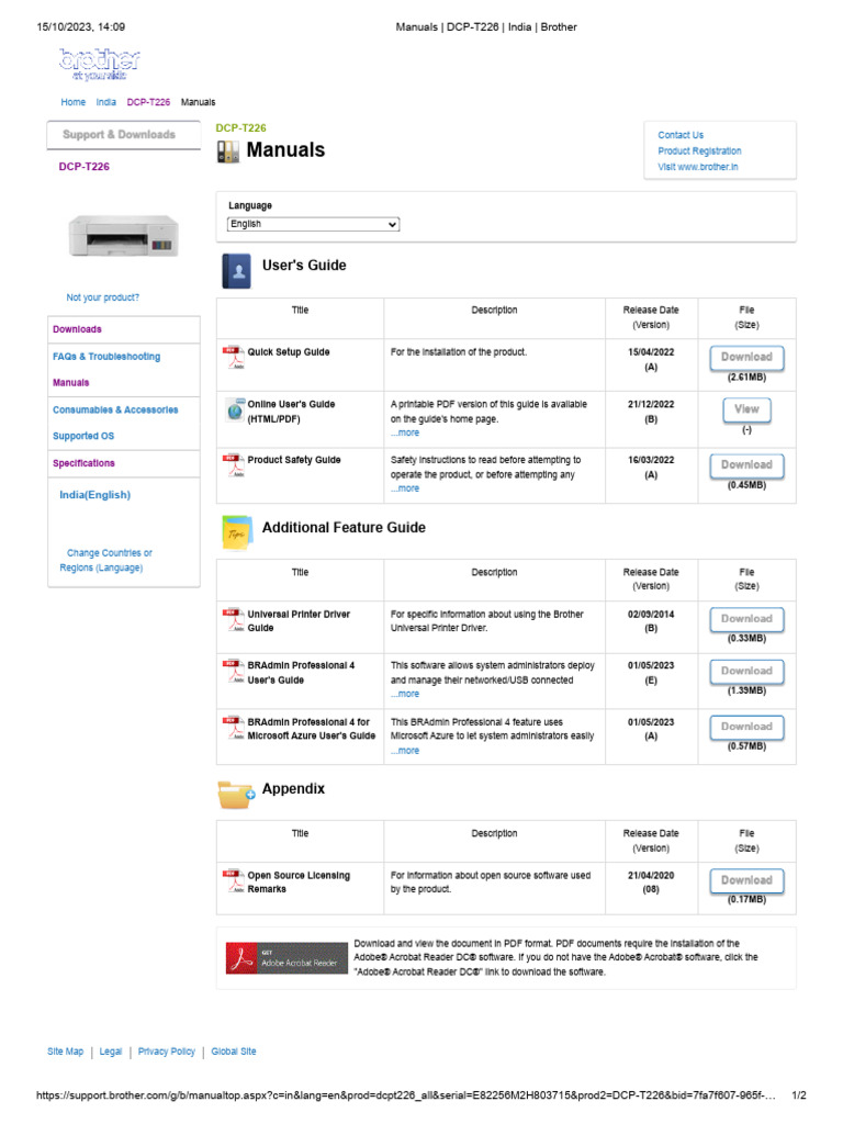 Manuals - DCP-T226 - India - Brother | PDF | Computer Engineering | Information Technology