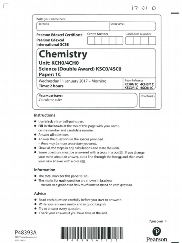 2017 Jan Paper1 ModelAnswers | PDF