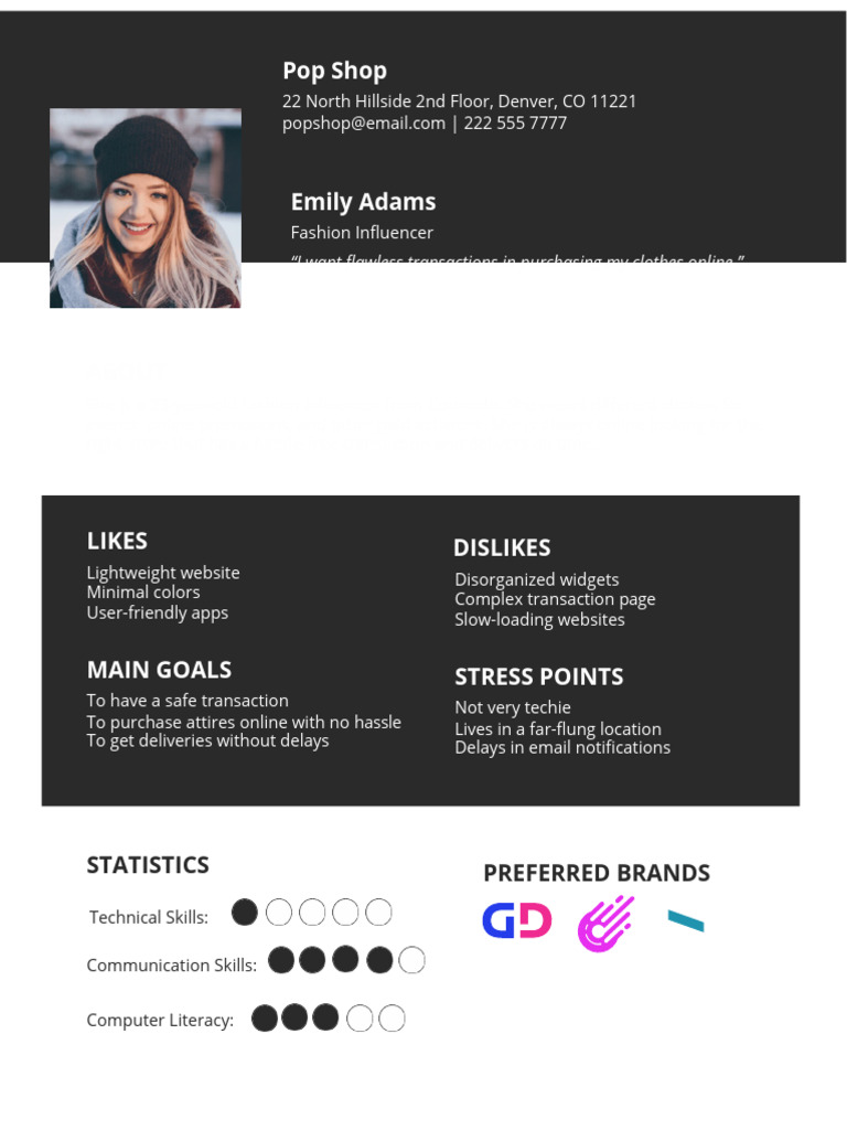 Ecommerce-User-Persona-Template | PDF