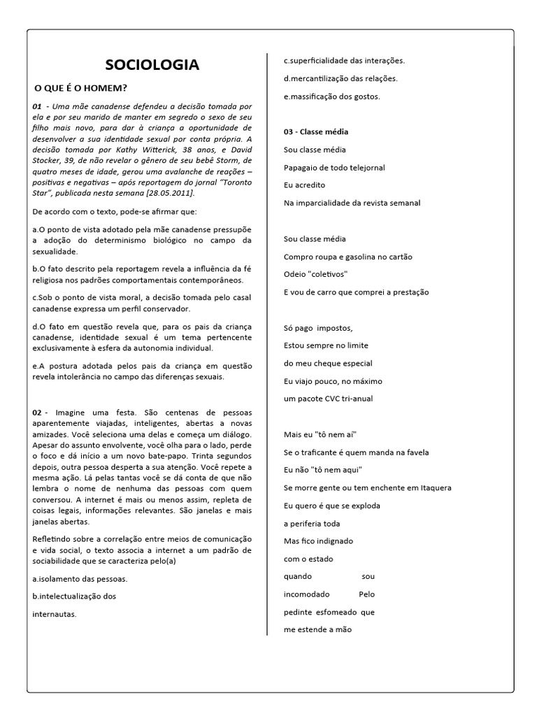 O Que É o Homem | PDF