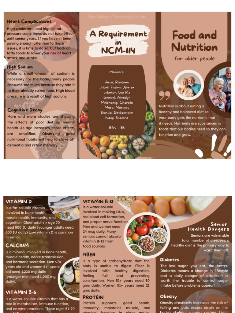 Food and Nutrition Pamphlet | PDF