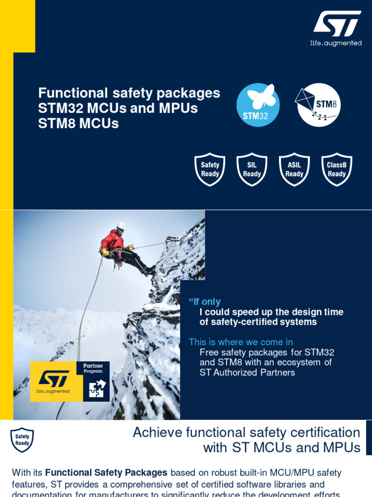 Stm32 Stm8 Functional Safety Packages Pdf Information Technology Computing