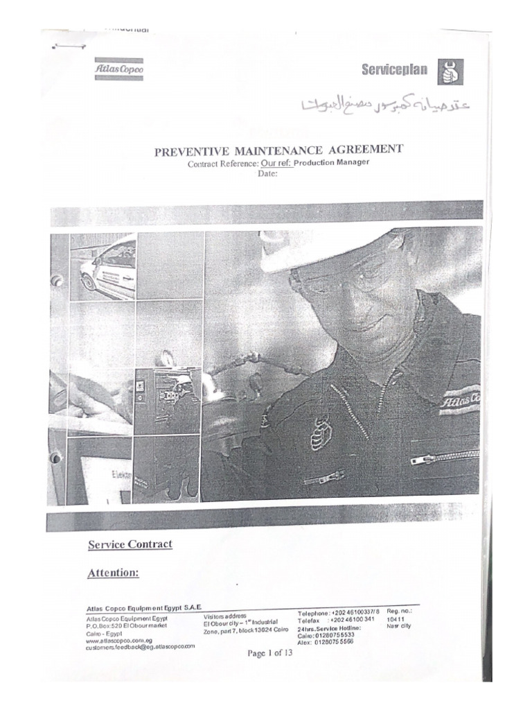 Preventive Maintenance Agreement | PDF