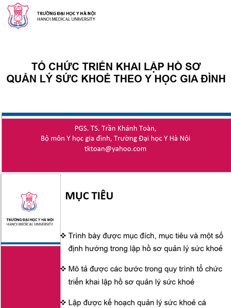 Toan - Quan Ly Suc Khoe Trong YHGD | PDF