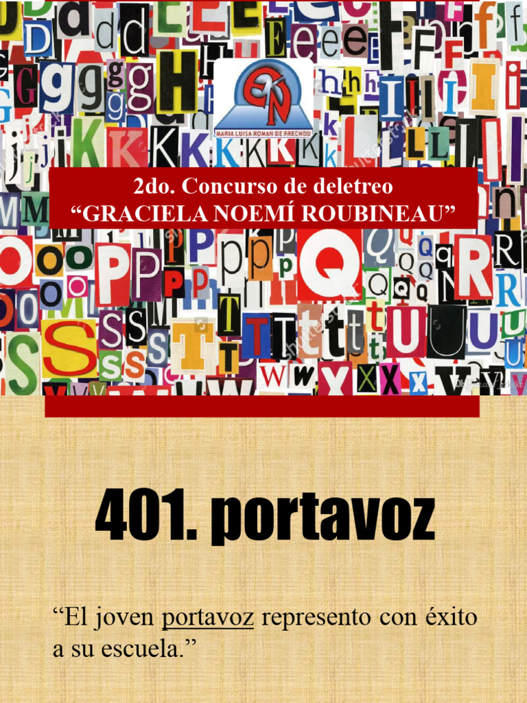 Palabras para Concurso de DELETREO | PDF