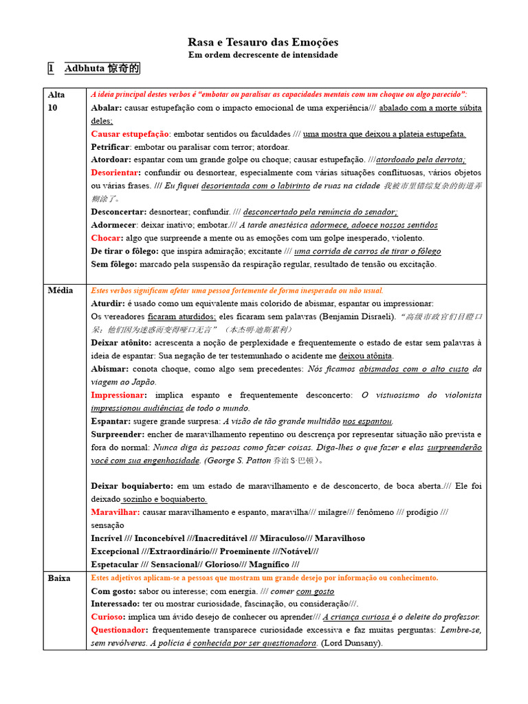 8 Rasas e o Tesouro Das Emoções - Bianca Walsh | PDF | Depressão | Prazer
