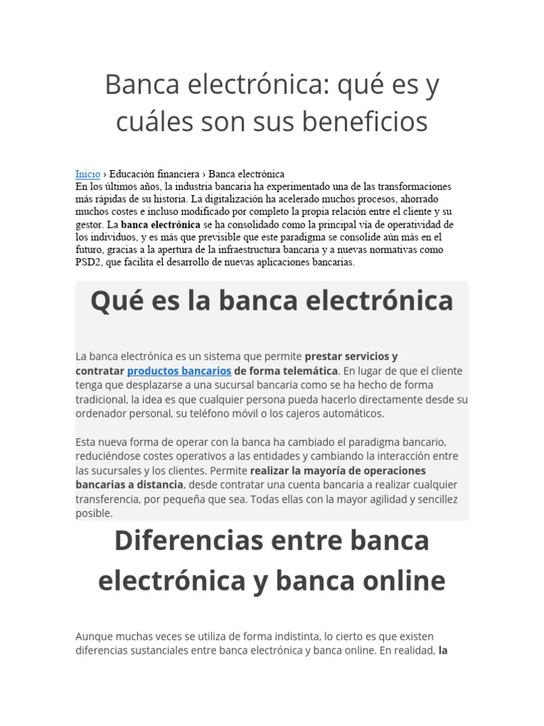 Banca Electrónic1 | PDF