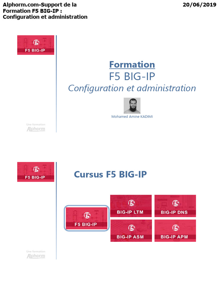 Ressources Formation F5 BIG IP Configuration Et Administration | PDF
