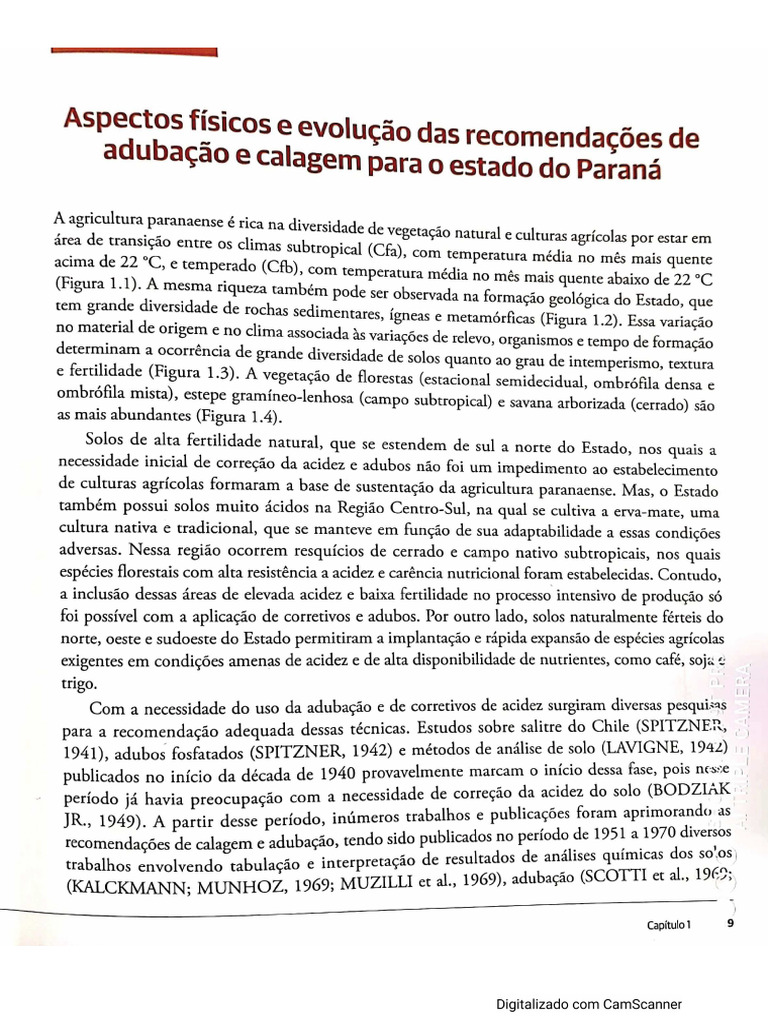 Manual de Adubação e Calagem para o Estado Do Paraná | PDF