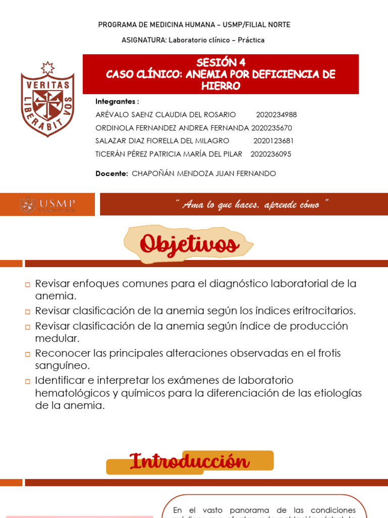 Lab - Prác - S4 - Caso 1 | PDF | Anemia | Sangre