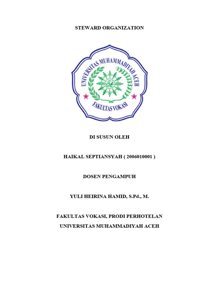 Makalah MK Stewarding | PDF | Pengelolaan Keuangan & Uang