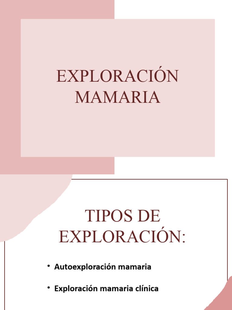 Exploración Mamaria: Guía Práctica | PDF | Pecho | Mano