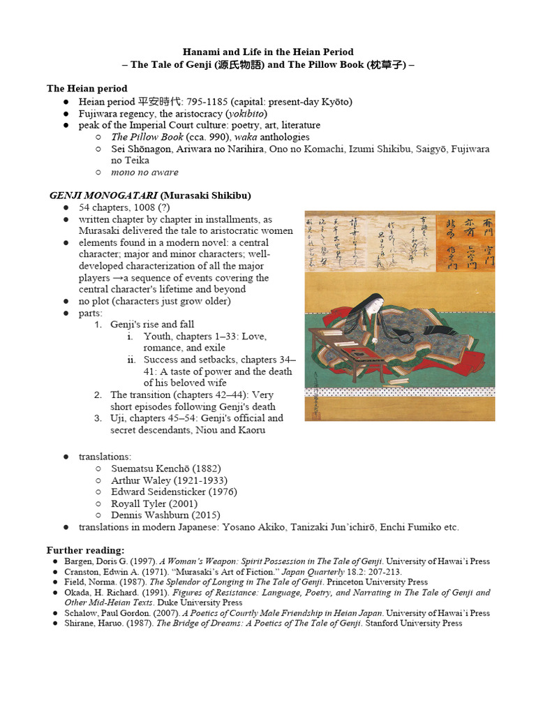 Genji Monogatari and Makura No Soshi | PDF | The Tale Of Genji ...