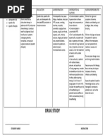 Nursing Drug Study Guide | PDF