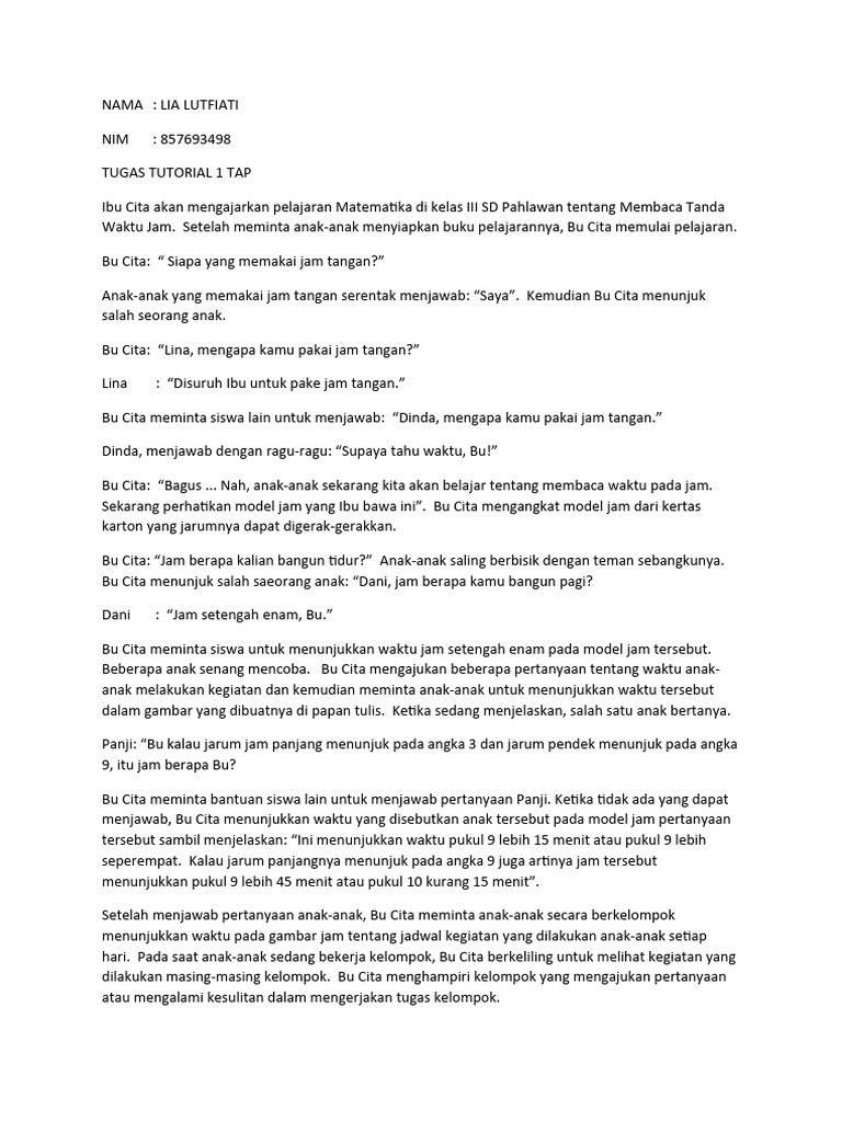 TT I Tap | PDF | Karier & Perkembangan