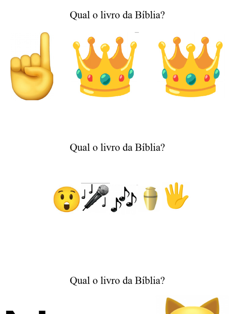 Livros Da Biblia - Emojis | PDF Livros Da Biblia - Emojis | PDF