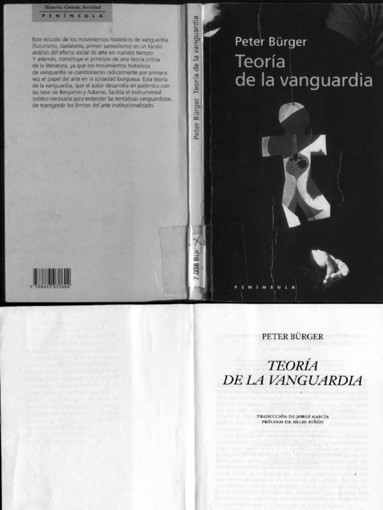 Burger, Peter - Teoria de La Vanguardia (Fragmento) | PDF Burger, Peter - Teoria de La Vanguardia (Fragmento) | PDF