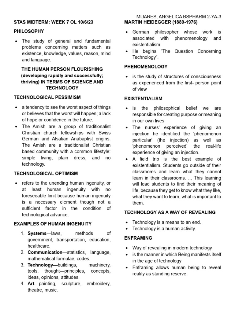 Stas Midterm Week 7 Transes | PDF