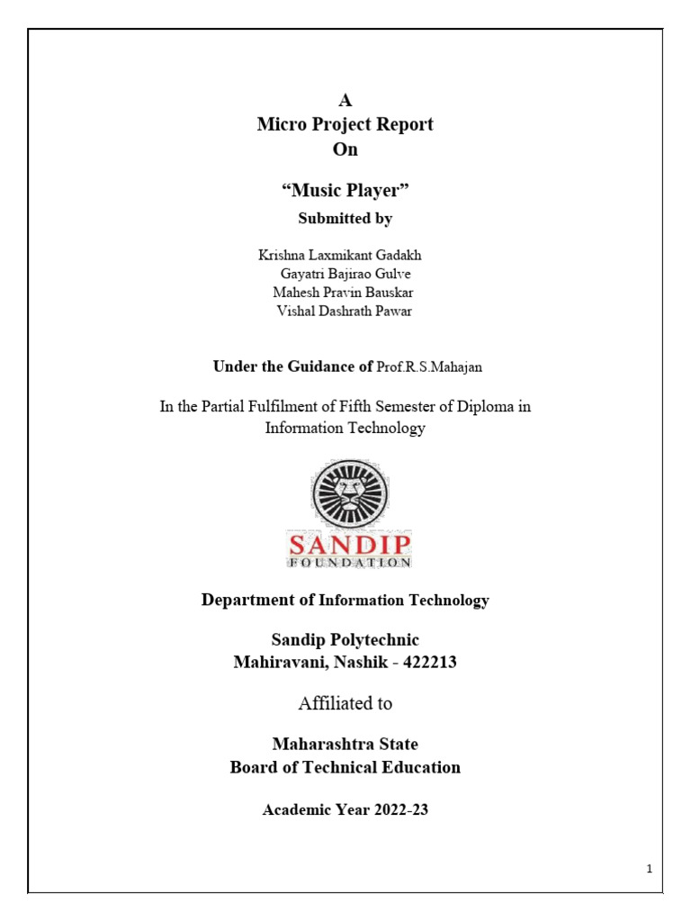 AJP Microproject | PDF