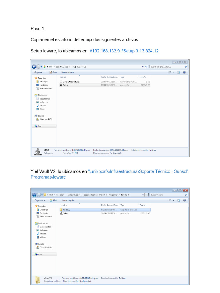 Manual Instalación Iqware Unik Hoteles 2021 | PDF | Active X Data Objects | Gestión de datos