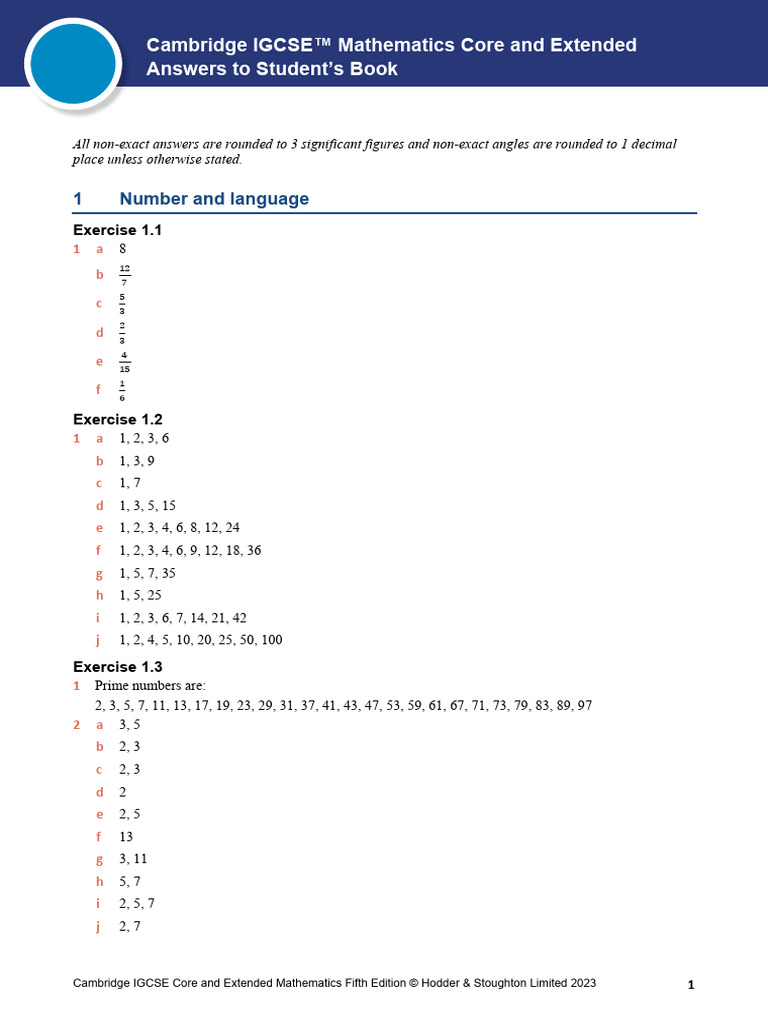 Answers | PDF