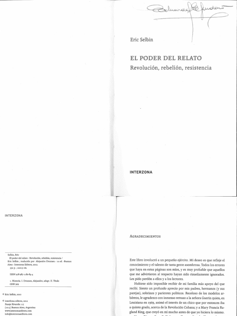 Selbin El Poder Del Relato | PDF