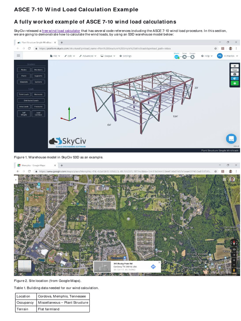 Asce7-10 Wind Load Calculation | PDF