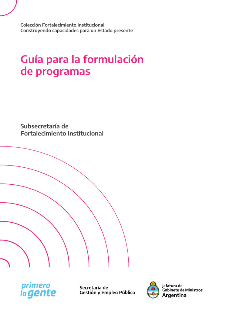 Guía para la formulación de programas | PDF