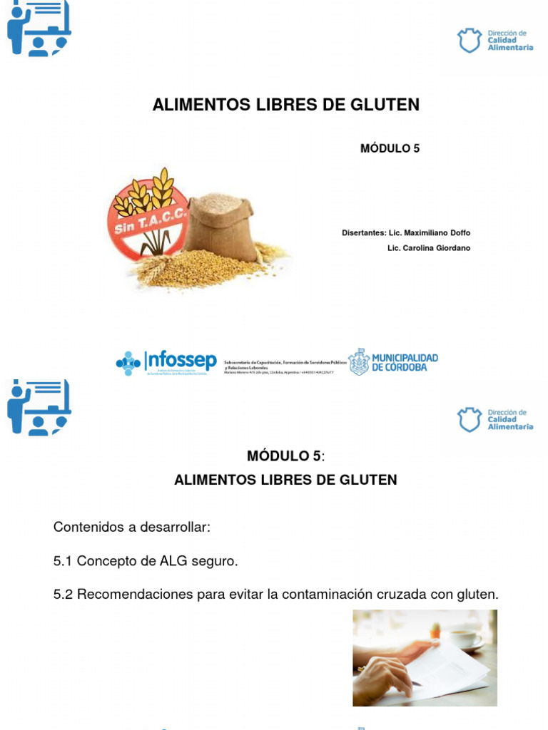 Modulo 5 Alg | PDF | Dieta libre de gluten | Alimentos