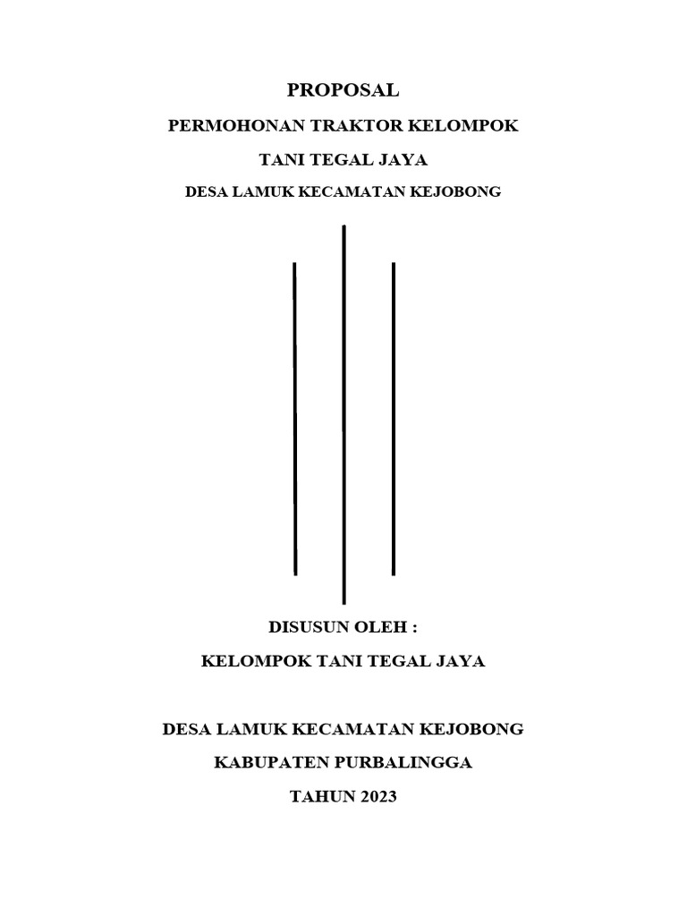 Proposal Kelompok Tani | PDF
