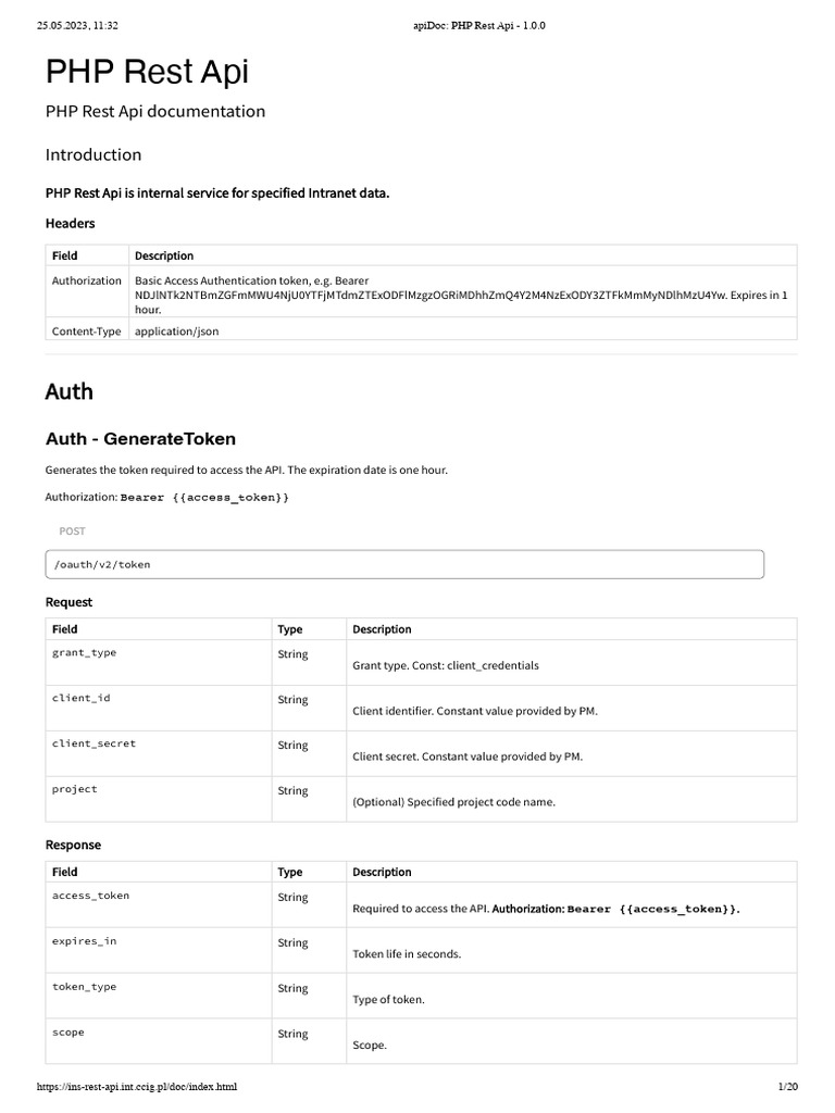 PHP RestAPI | PDF | Php | Representational State Transfer