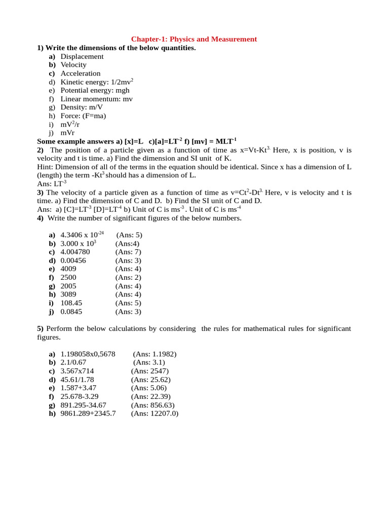 Problems Chapter 1 2 3 Pdf Euclidean Vector Velocity